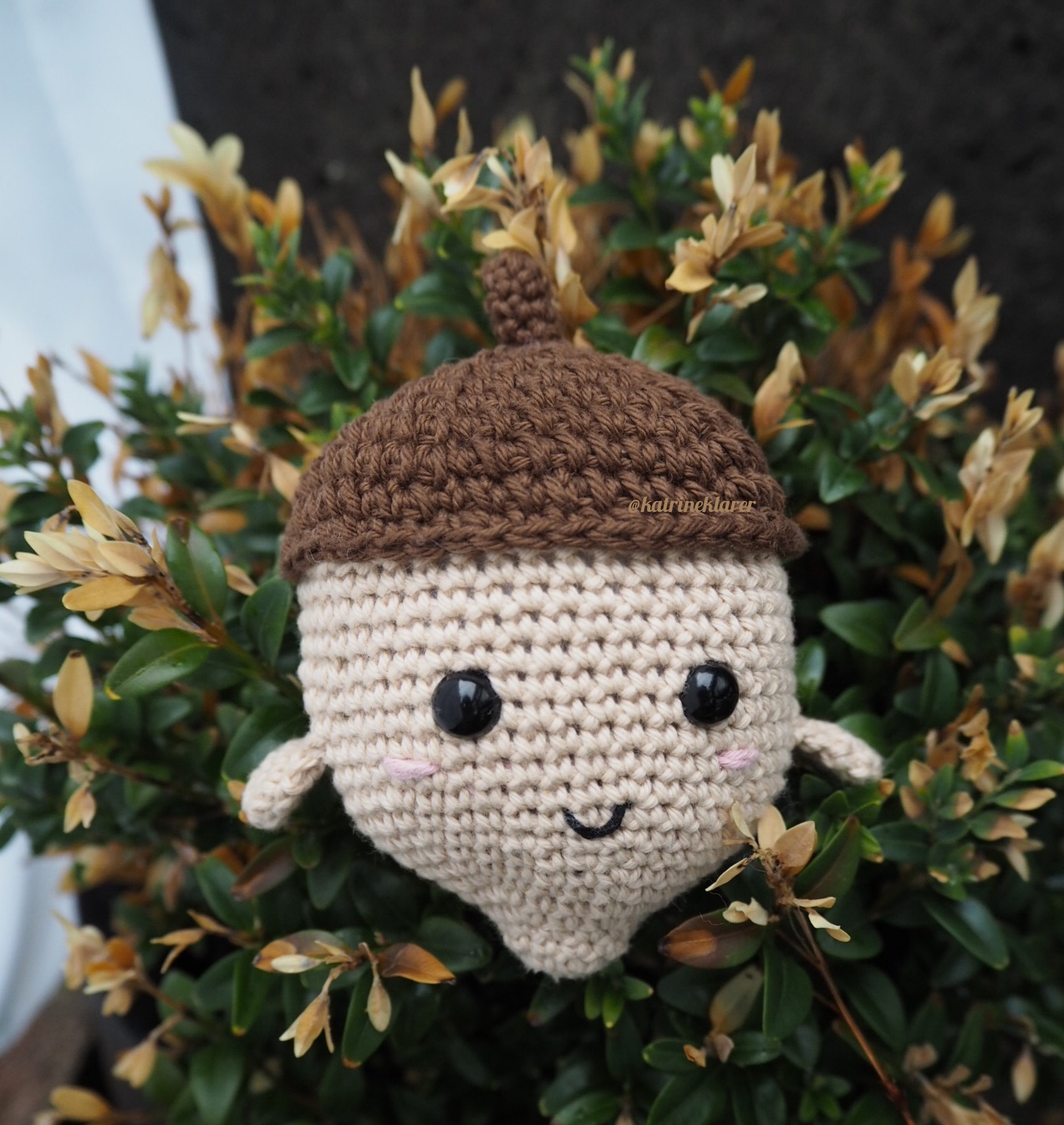 Acorn buddy – crochet pattern – Katrine Klarer